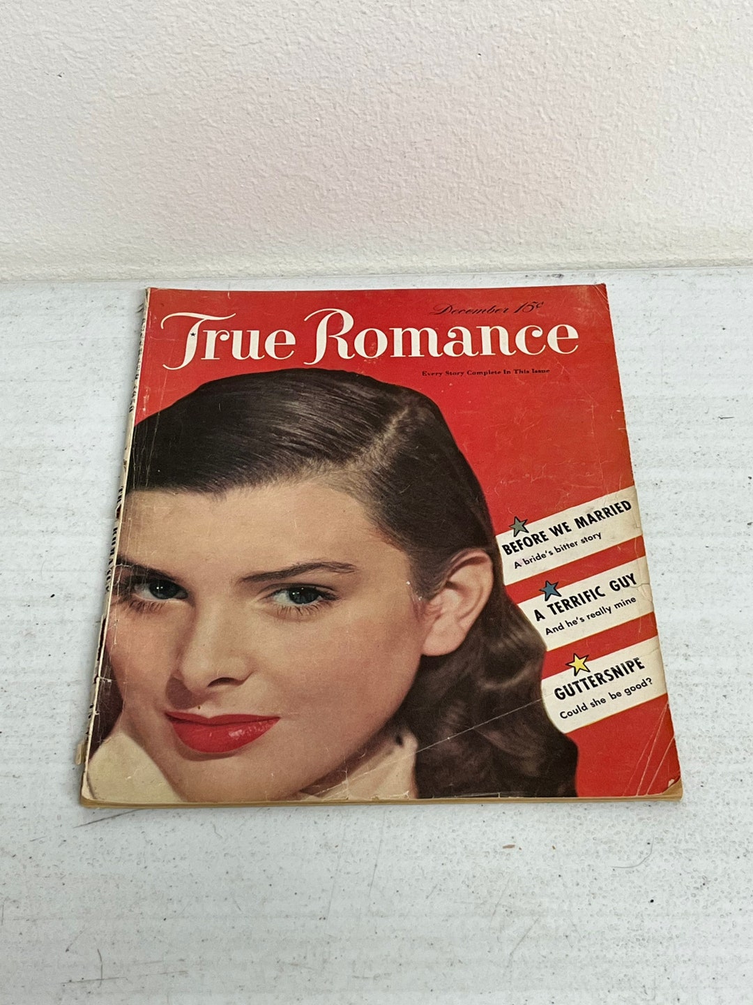 Vintage Original True Romance December 1950 Magazine Back Issue - Etsy