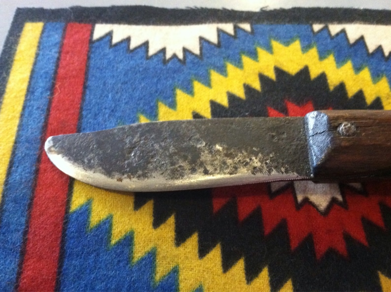 Antique Primitive Handmade Patch Knife - Etsy