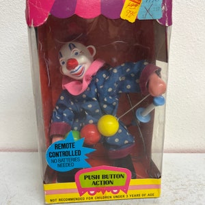Vintage 1975 Durham’s Performing Clown Remote Control Toy in Box - Etsy