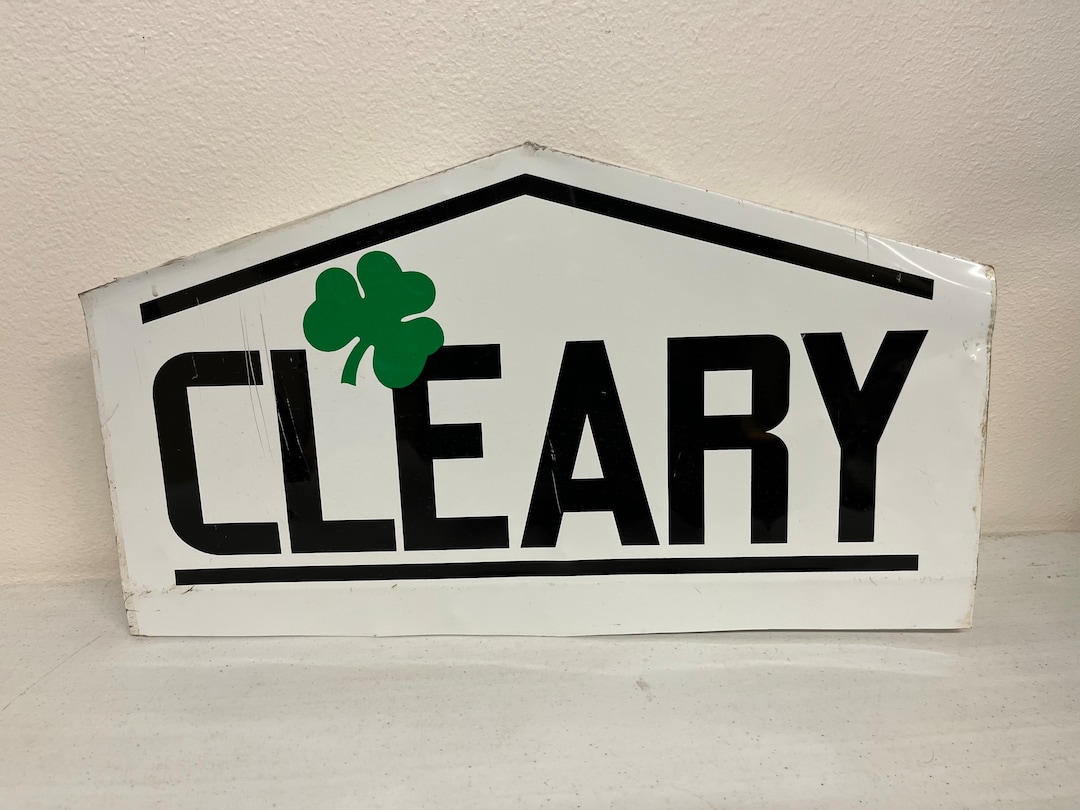 Vintage Cleary Clover Metal Barn Sign - Etsy