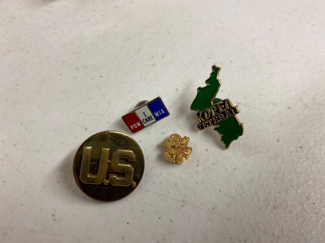 Vintage US Military Themed Lapel Pins - Etsy