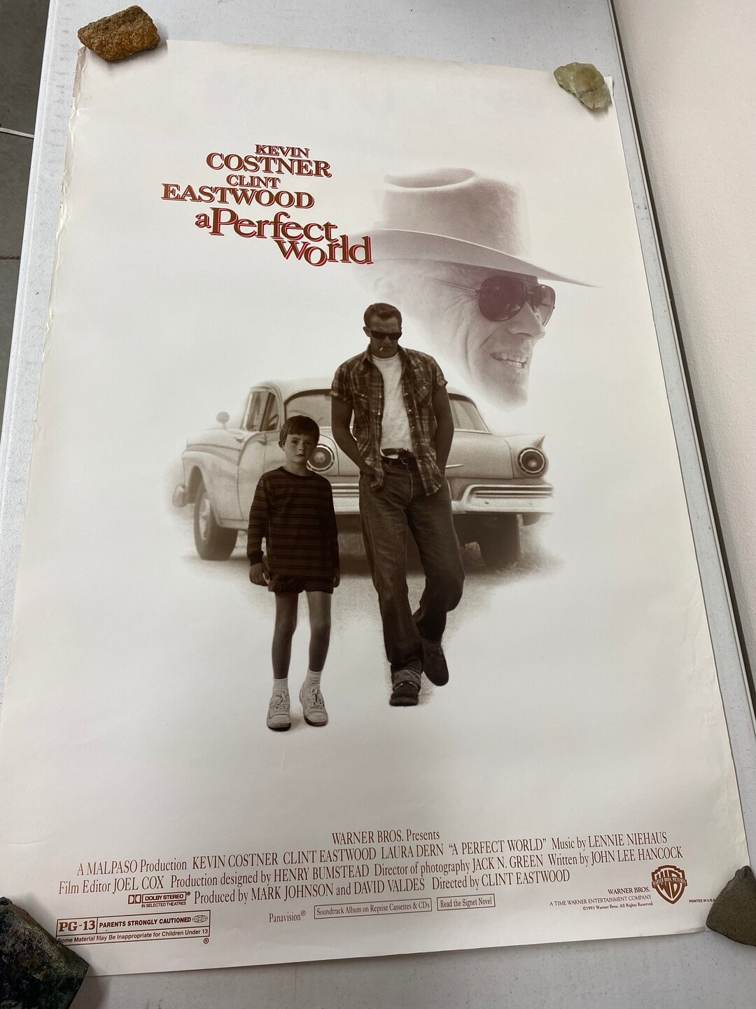 1993 A Perfect World Movie Poster Kevin Costner Clint Eastwood Warner ...
