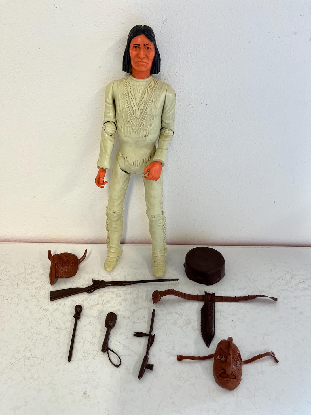Vintage 1967 Marx Toys Geronimo Action Figure With Some Accessories - Etsy