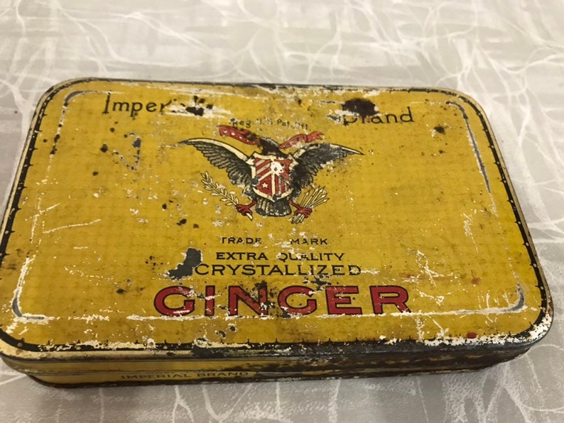 Vintage Imperial Brand Extra Quality Crystallized Ginger Tin | Etsy