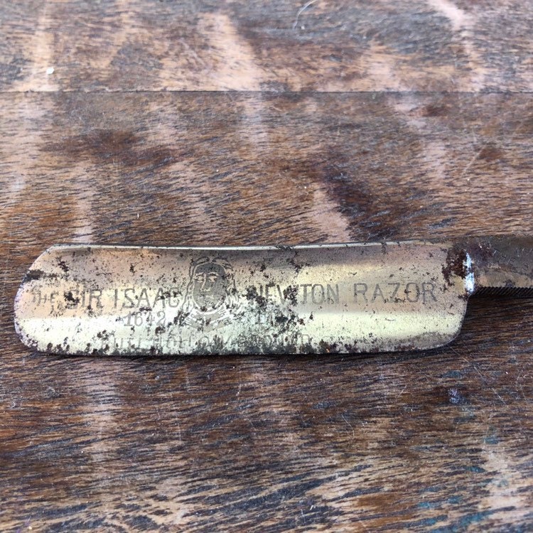 Vintage Sir Isaac Newton Straight Razor in Box - Etsy UK