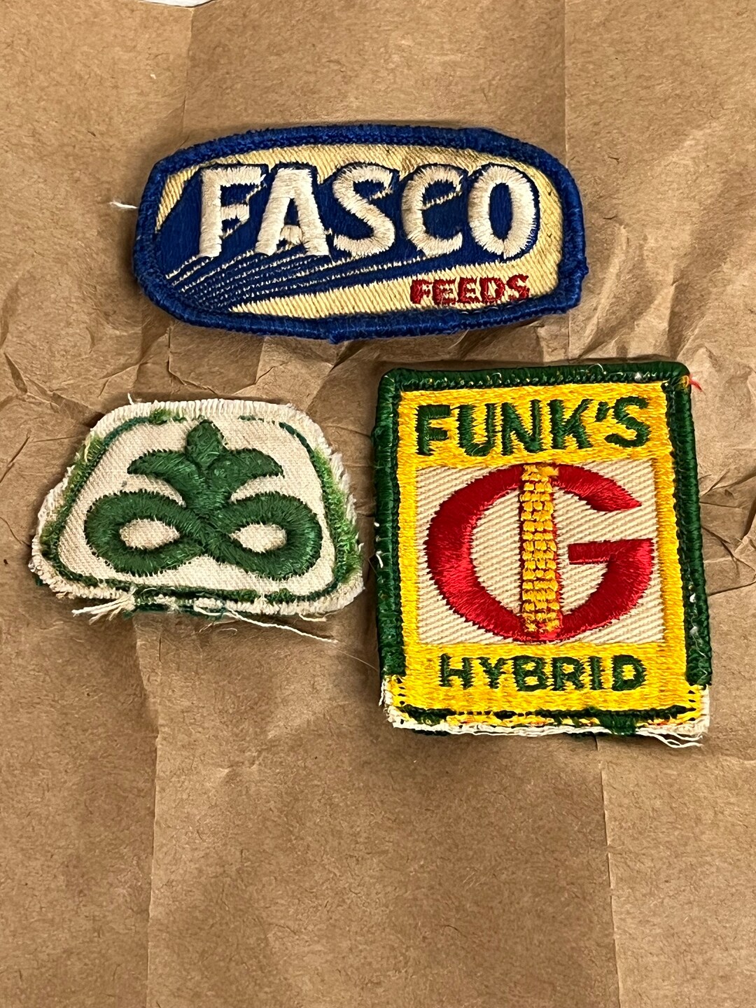 Vintage Pioneer, Funk’s G Hybrid, and Fasco Feeds Farm Patches Set of 3 ...