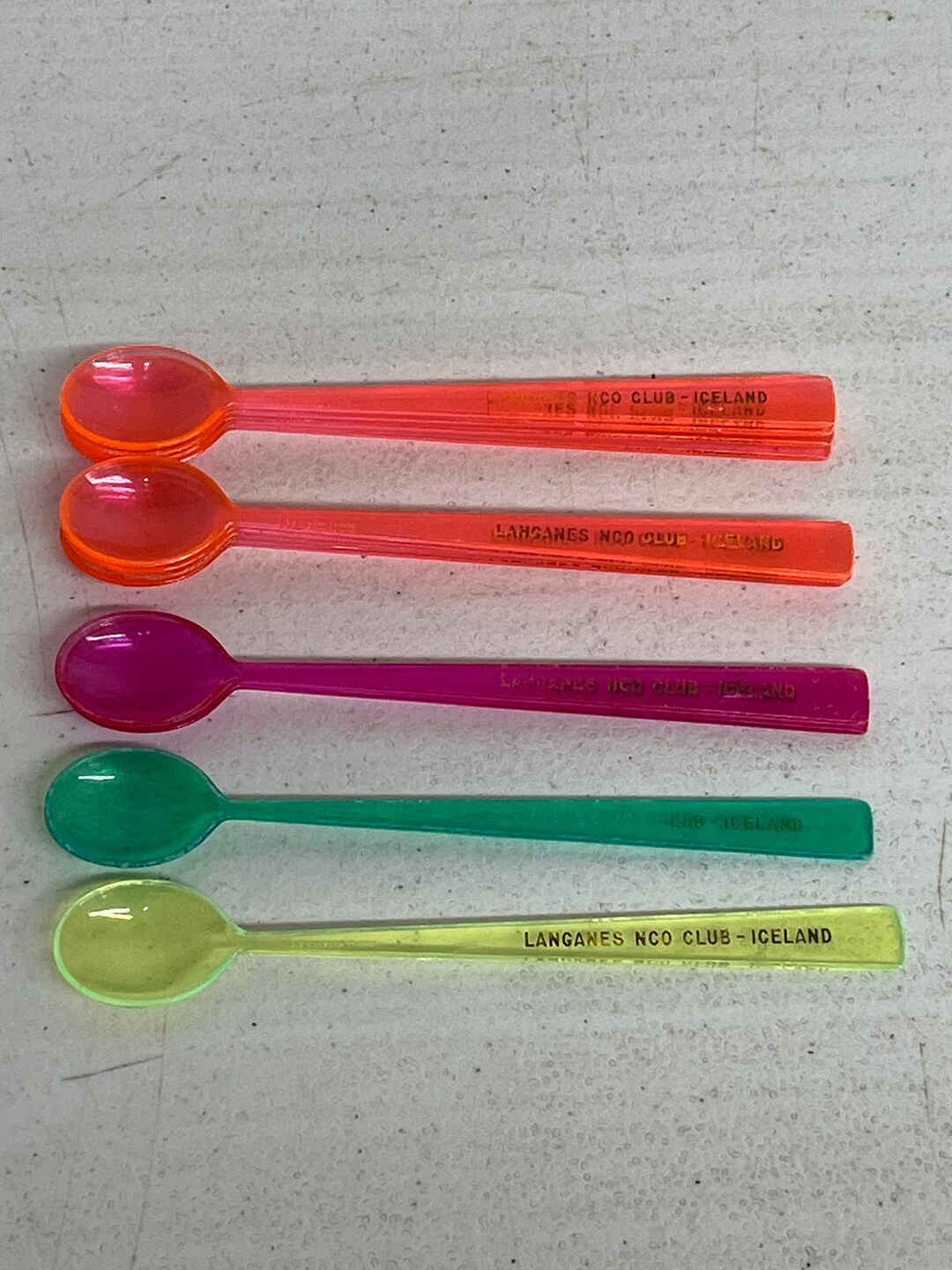 Vintage Langanes NCO Club Iceland US Air Force Spoon Style Mixed Drink ...