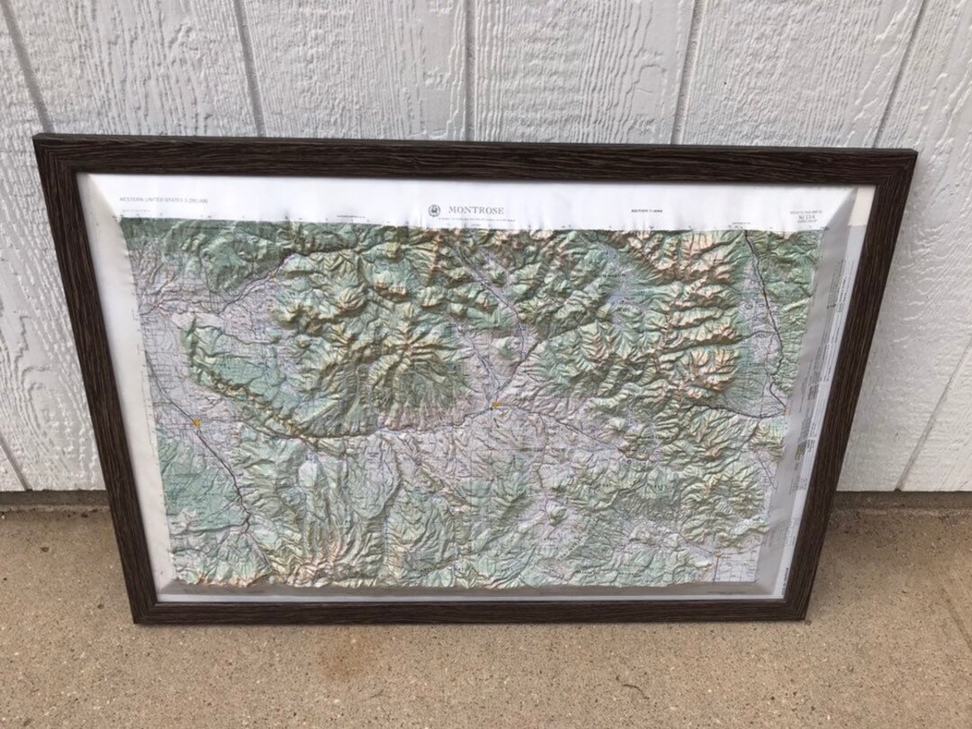 1960s Army Corps of Engineers Topographic Map of Montrose, Colorado in ...