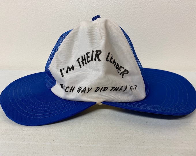 Vintage I’m Their Leader Which Way Did They Go? Double Billed Blue ...