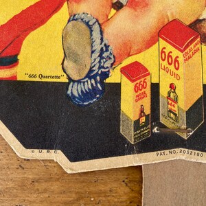 Vintage 666 Liquid Advertisement Paper Fan - Etsy