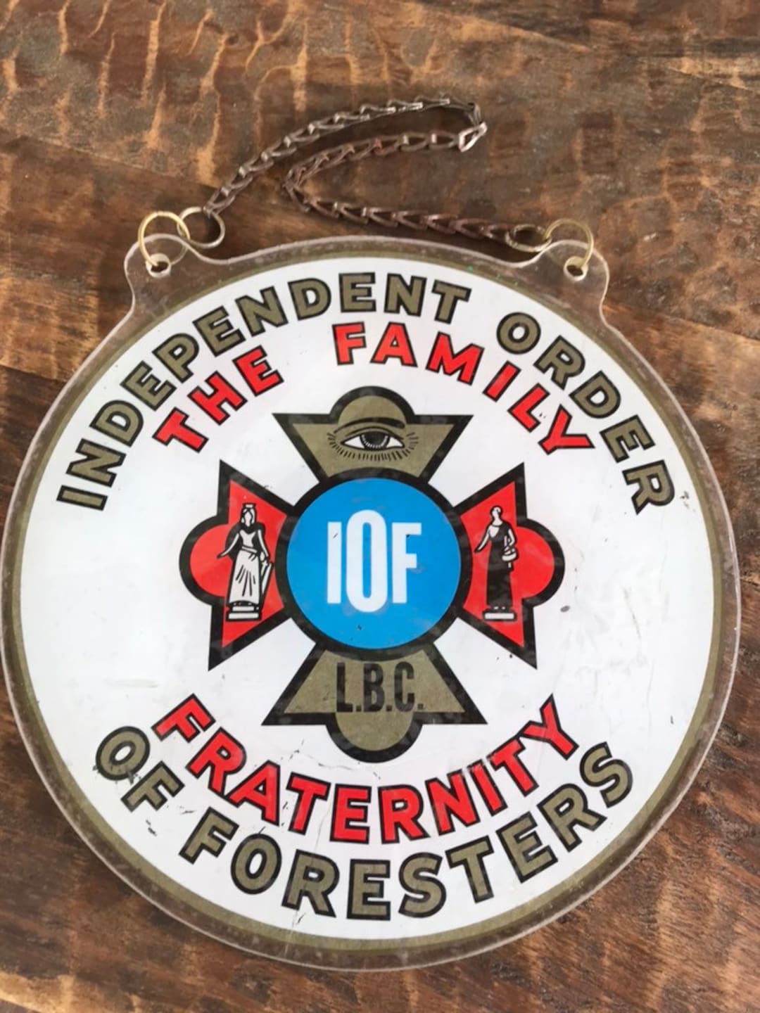 Vintage Plastic Independent Order of Foresters Sign IOF - Etsy