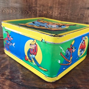 Vintage 1980s Sport Goofy Metal Lunch Box - Etsy