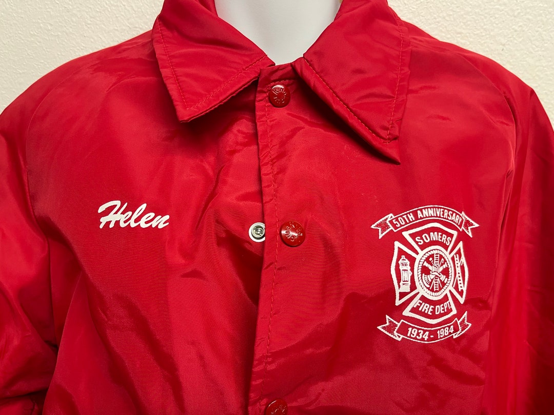 Vintage 1984 Somers Fire Department 50th Anniversary Red King Louie ...
