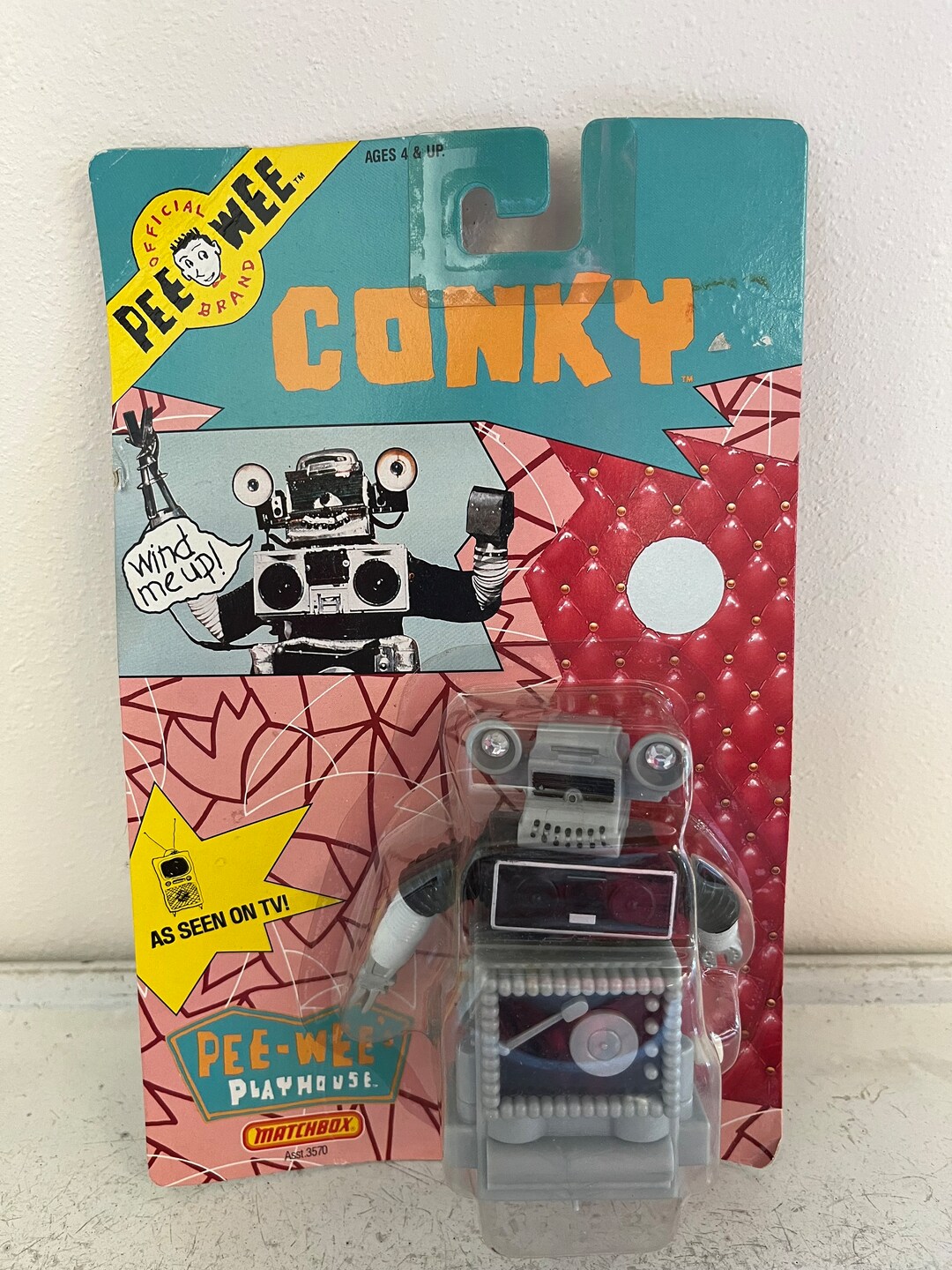 1988 Pee Wee's Playhouse Conky Wind up Figure by Matchbox Sealed - Etsy