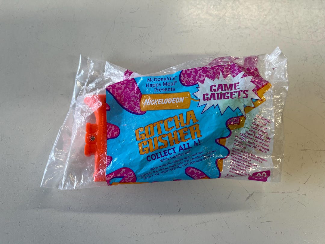 Vintage 1992 Nickelodeon Gotcha Gusher Mcdonald’s Happy Meal Toy Sealed ...