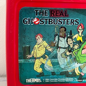 Vintage 1986 the Real Ghostbusters Red Thermos Brand Lunch Box - Etsy