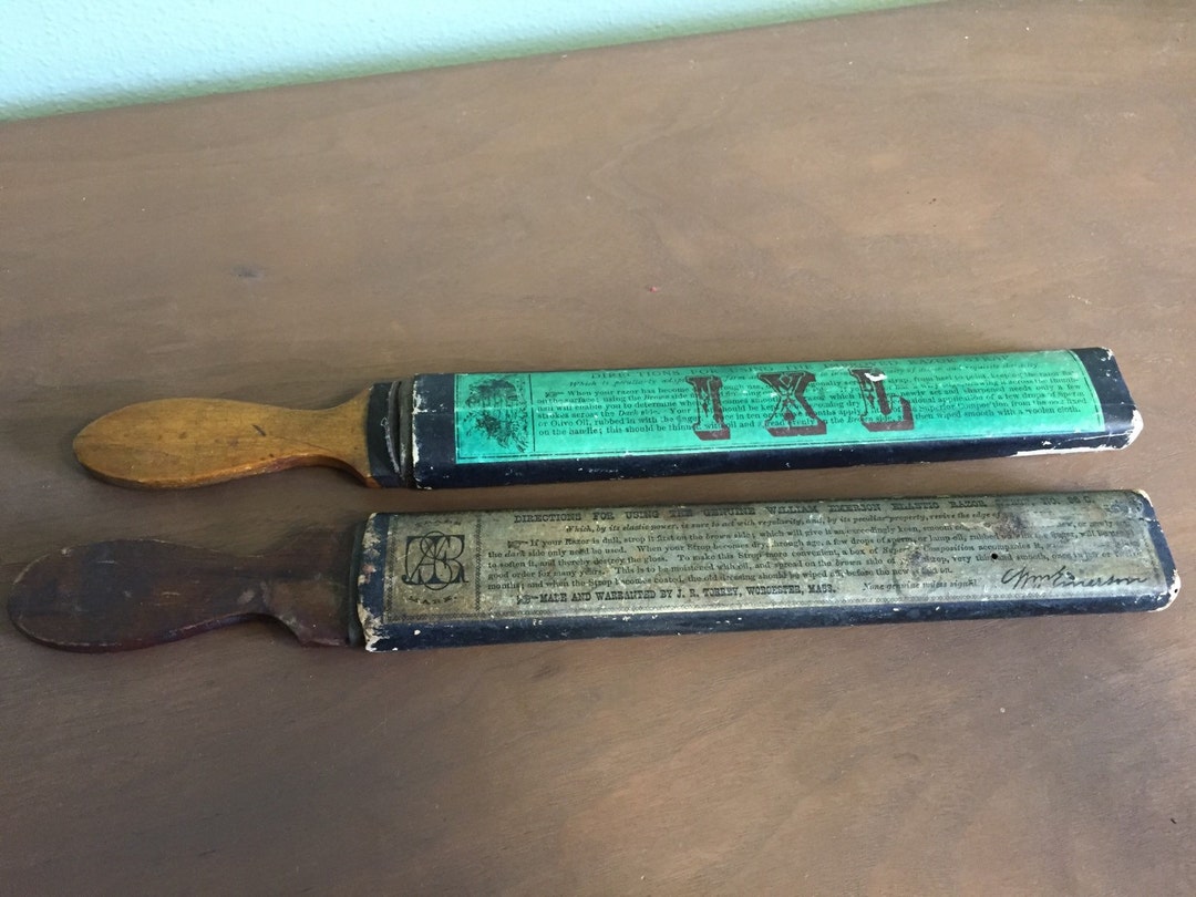 Antique Razor Straps or Strops in Box - Etsy