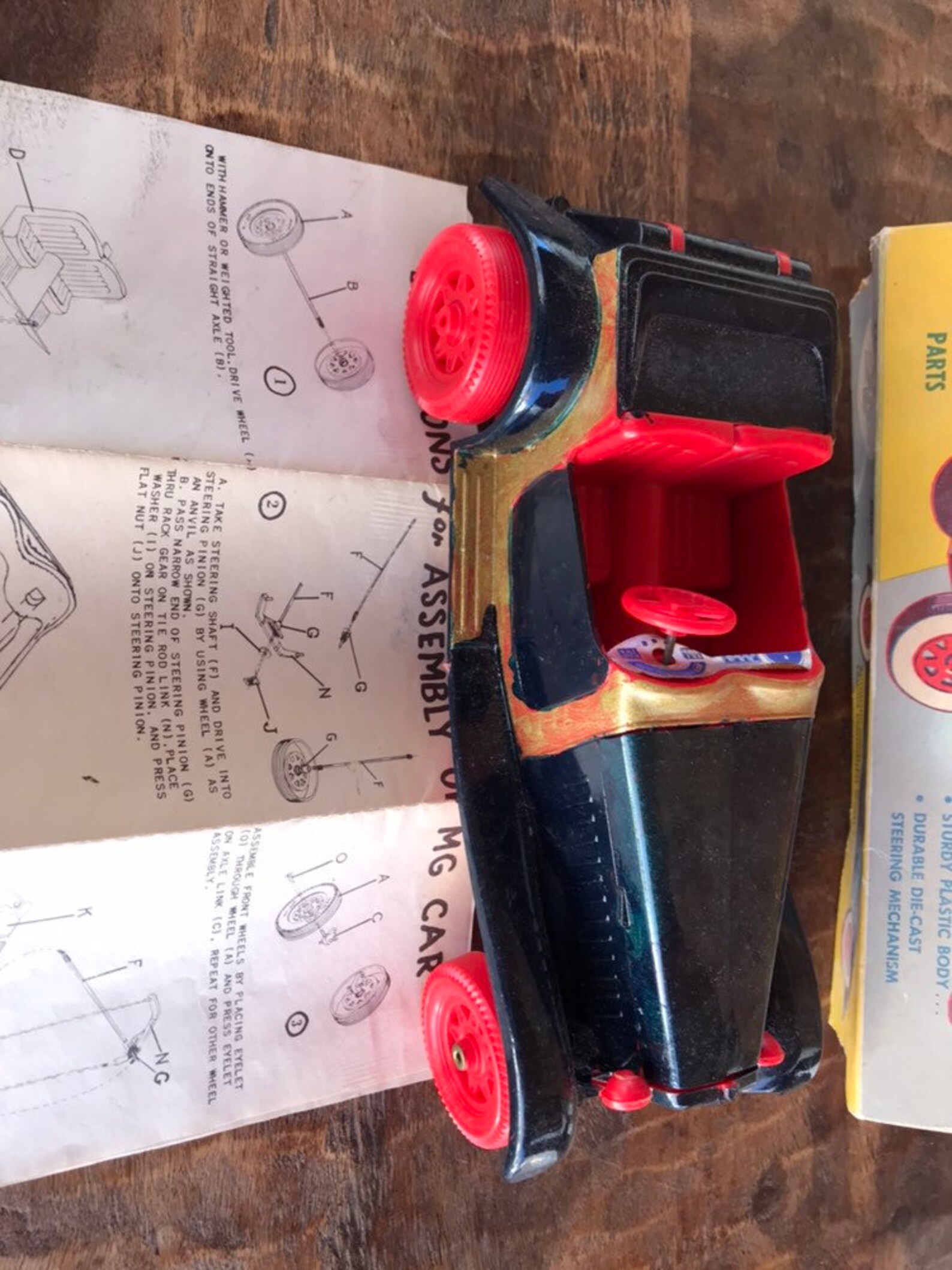 Vintage Customized Ideal MG Model Kit in Box | Etsy