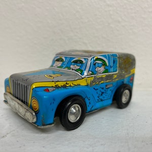 Vintage Tin Toy Police Truck Marked Made in Japan K Car - Etsy