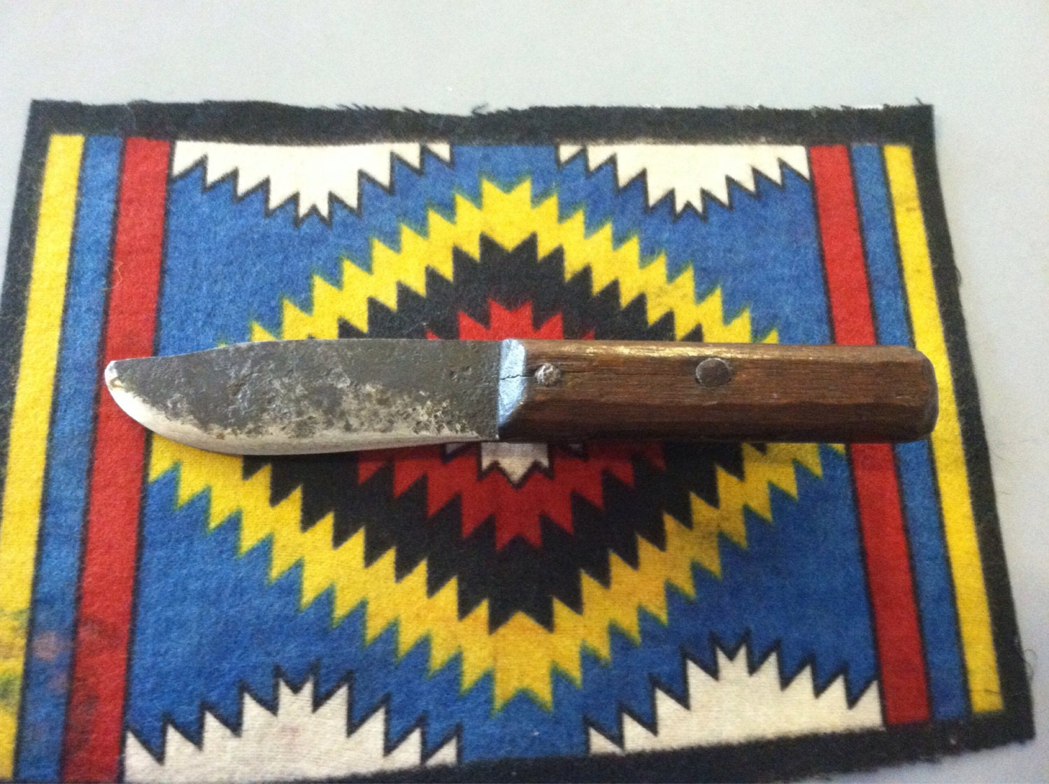 Antique Primitive Handmade Patch Knife - Etsy