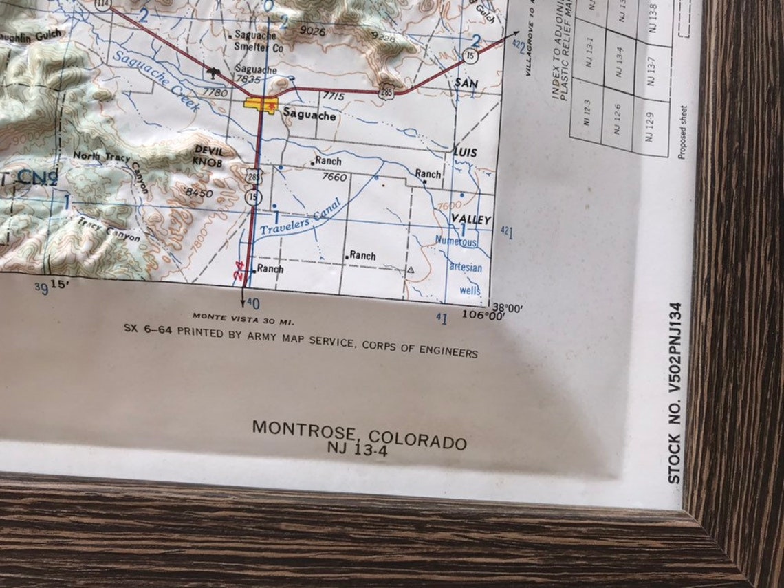 1960s Army Corps of Engineers Topographic Map of Montrose | Etsy
