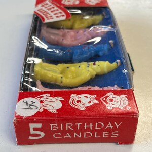 Vintage Circus Clown Themed Novelty Birthday Candles by Gurley Novelty ...