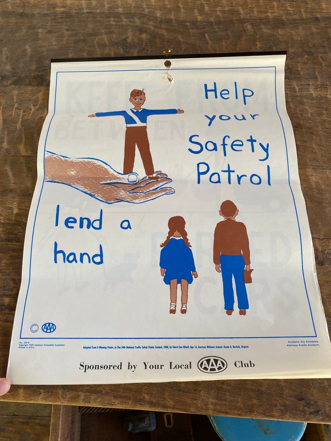 1969 Vintage Classroom Road Safety AAA Posters - Etsy