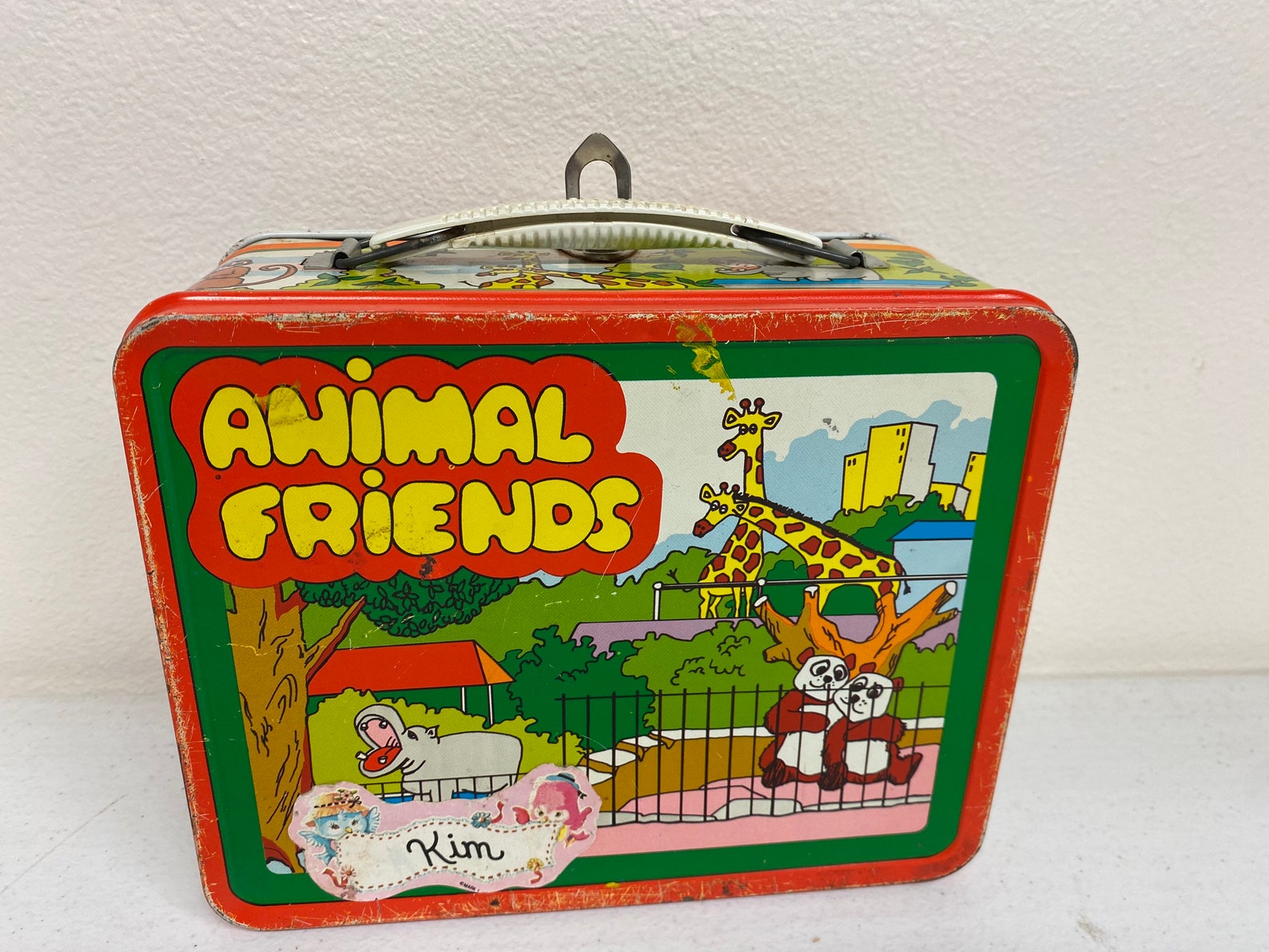 Vintage Animal Friends Metal Lunch Box by Ohio Art - Etsy