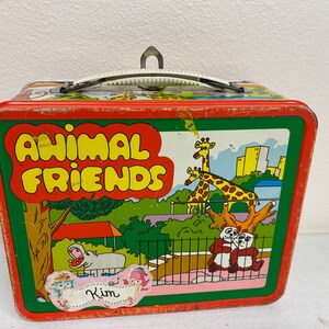 Vintage Animal Friends Metal Lunch Box by Ohio Art - Etsy