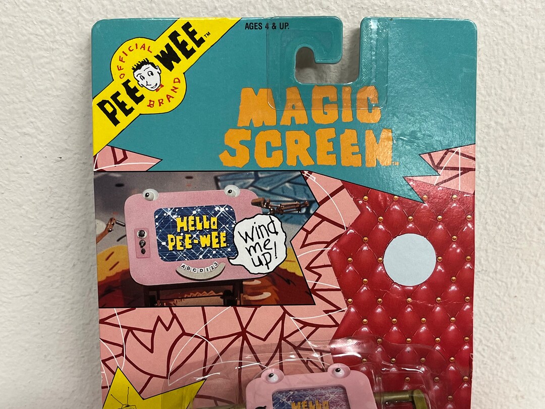 1988 Pee Wee's Playhouse Magic Screen Wind up Figure by Matchbox Sealed ...