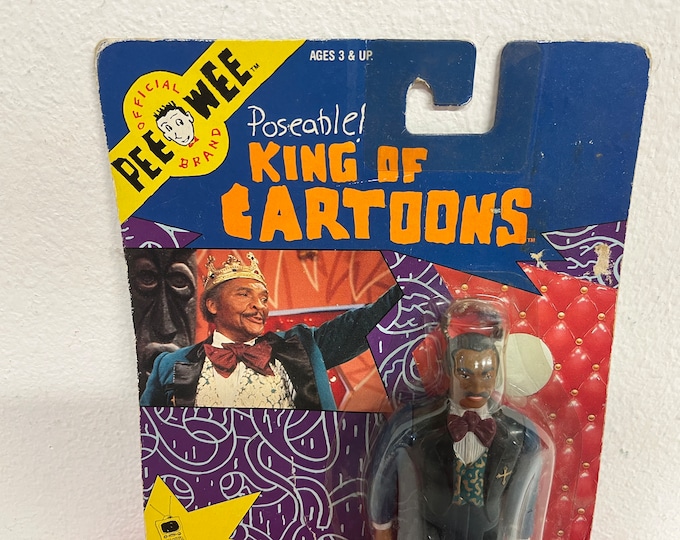 1988 Pee Wee's Playhouse King of Cartoons Figure by Matchbox in Package ...