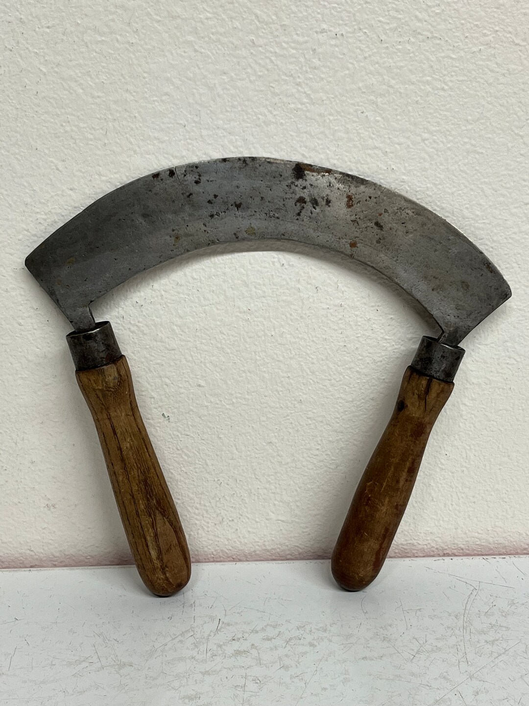 Antique Food Chopper With Wood Handles Unmarked - Etsy