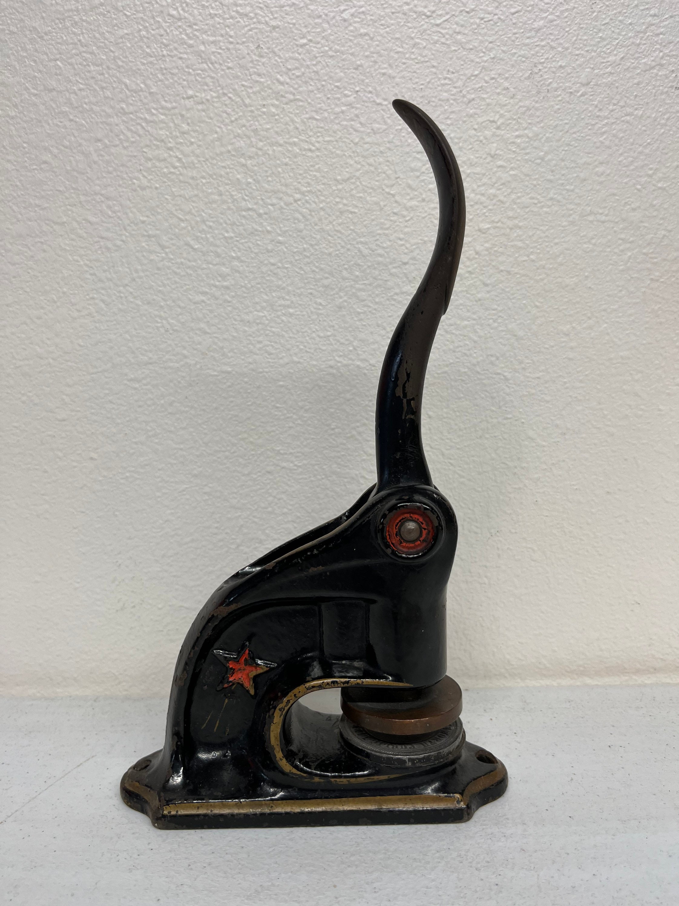 Antique Cast Iron Red Star Book Stamp Farnsworth Public - Etsy