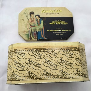 Vintage Amoycan Dried Ginger Tin - Etsy