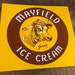 Vintage Mayfield Ice Cream Yellow Double Sided Metal Sign With Flange ...