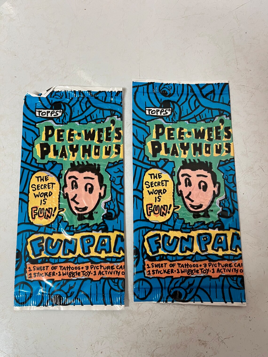 Vintage 1988 Pee Wee's Playhouse Fun Pack New in Package by Topps Set ...