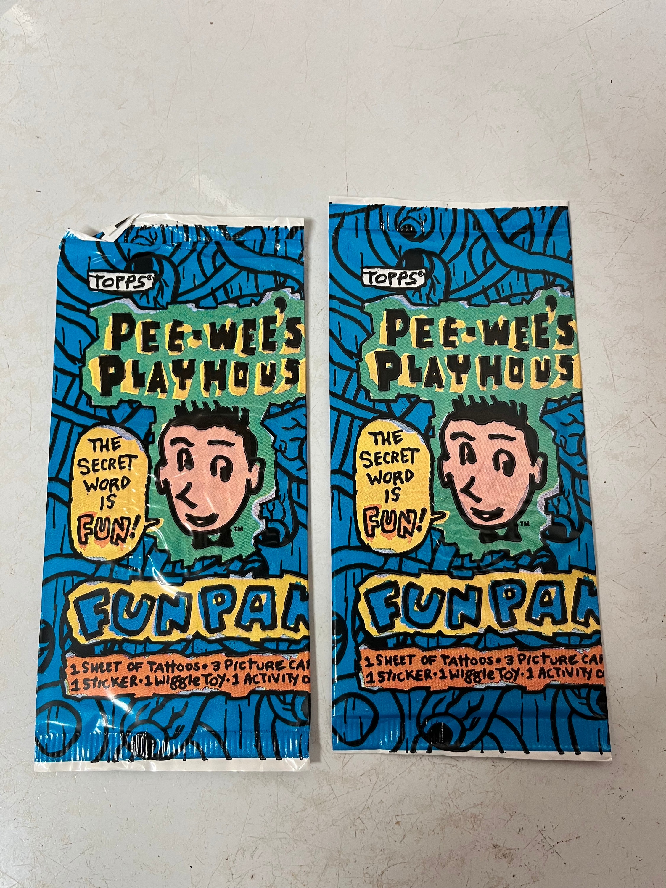 Vintage 1988 Pee Wee's Playhouse Fun Pack New in Package by Topps Set ...
