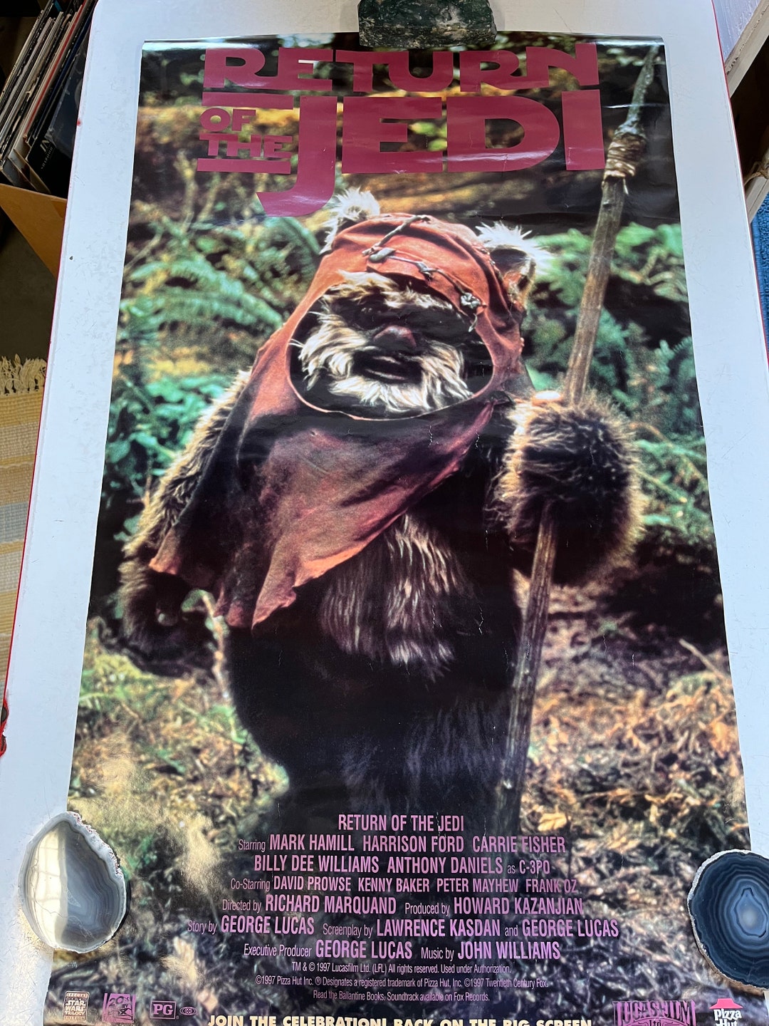 1997 Star Wars Return of the Jedi Lucas Film & Pizza Hut Promo Poster ...
