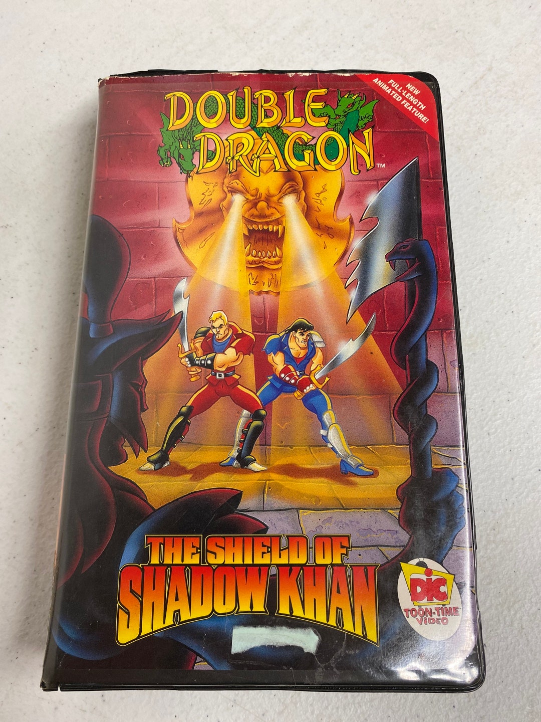 Vintage 1994 Double Dragon the Shield of Shadow Khan VHS Tape in Case by Dic Toon Time Video - Etsy
