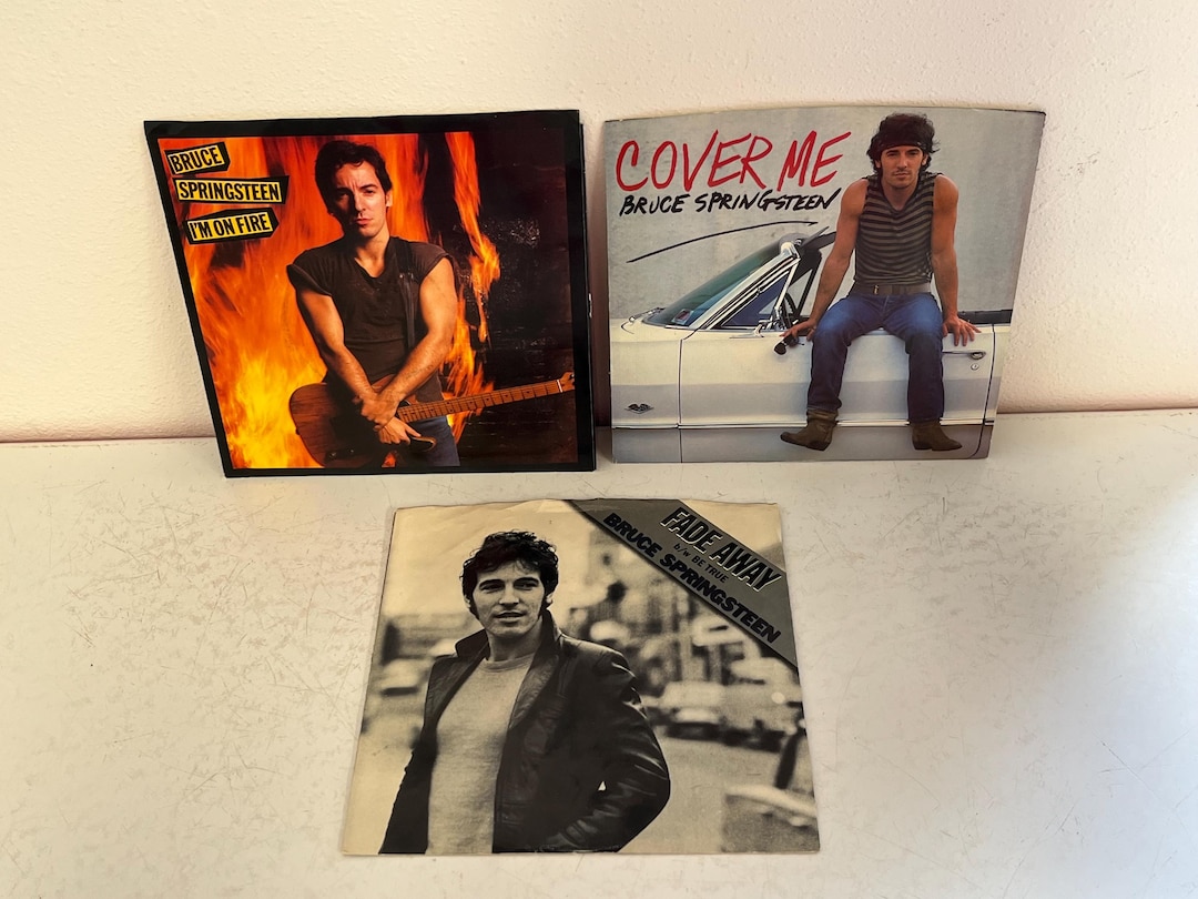 Vintage Vinyl 1980s Bruce Springsteen Collection of 45 Records I’m on ...