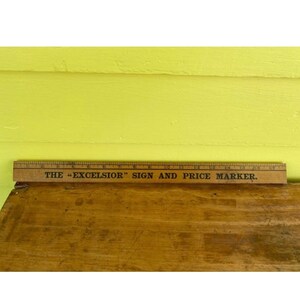 Antique the Excelsior Sign & Price Marker Kit in Dovetail Box Almost ...