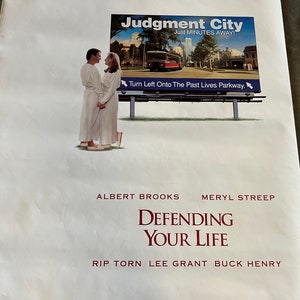 1991 Defending Your Life Movie Poster Geffen Pictures and Warner Bros ...