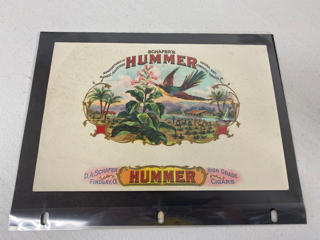 Antique Hummer Cigar Box Labels - Etsy
