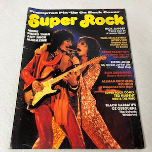 Vintage Super Rock Magazine Back Issue Vol 1 No 1 June 1977 - Etsy