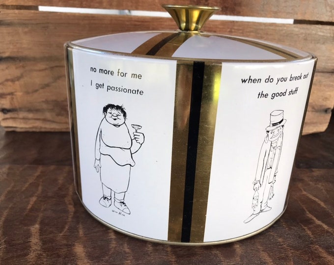 Vintage 1950 Mid Mod William Box Cartoon Ice Bucket - Etsy