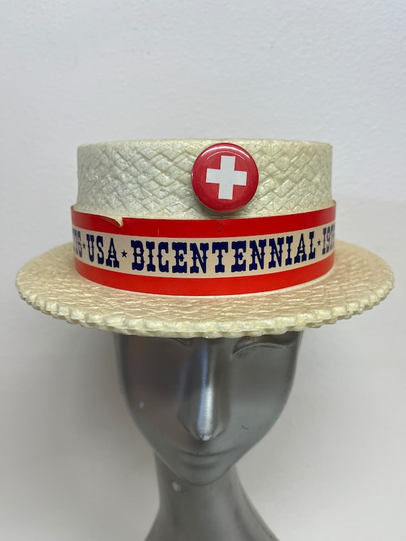 Vintage 1976 US Bicentennial Styrofoam Hat - Gem