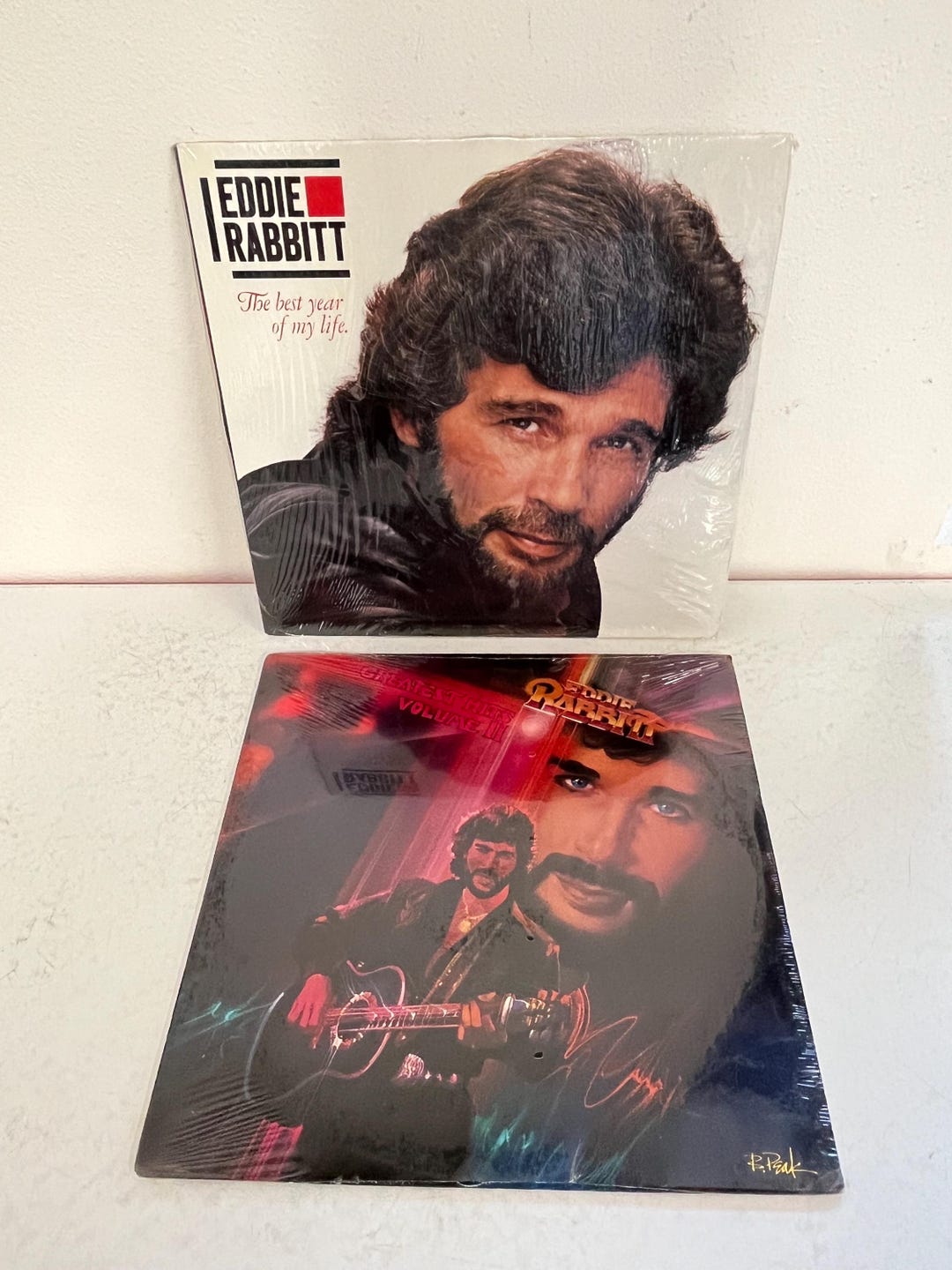 Vintage Vinyl 1983-84 Eddie Rabbitt Country Collection of 2 Albums ...