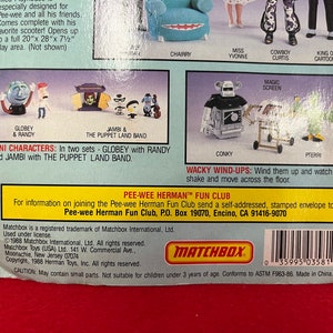 1988 Pee Wee's Playhouse Randy & Globey Figures by Matchbox Sealed - Etsy