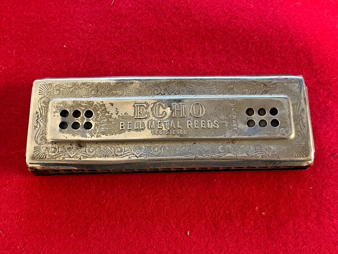 Vintage M Hohner ECHO Harmonica Bell Metal Reeds - Etsy