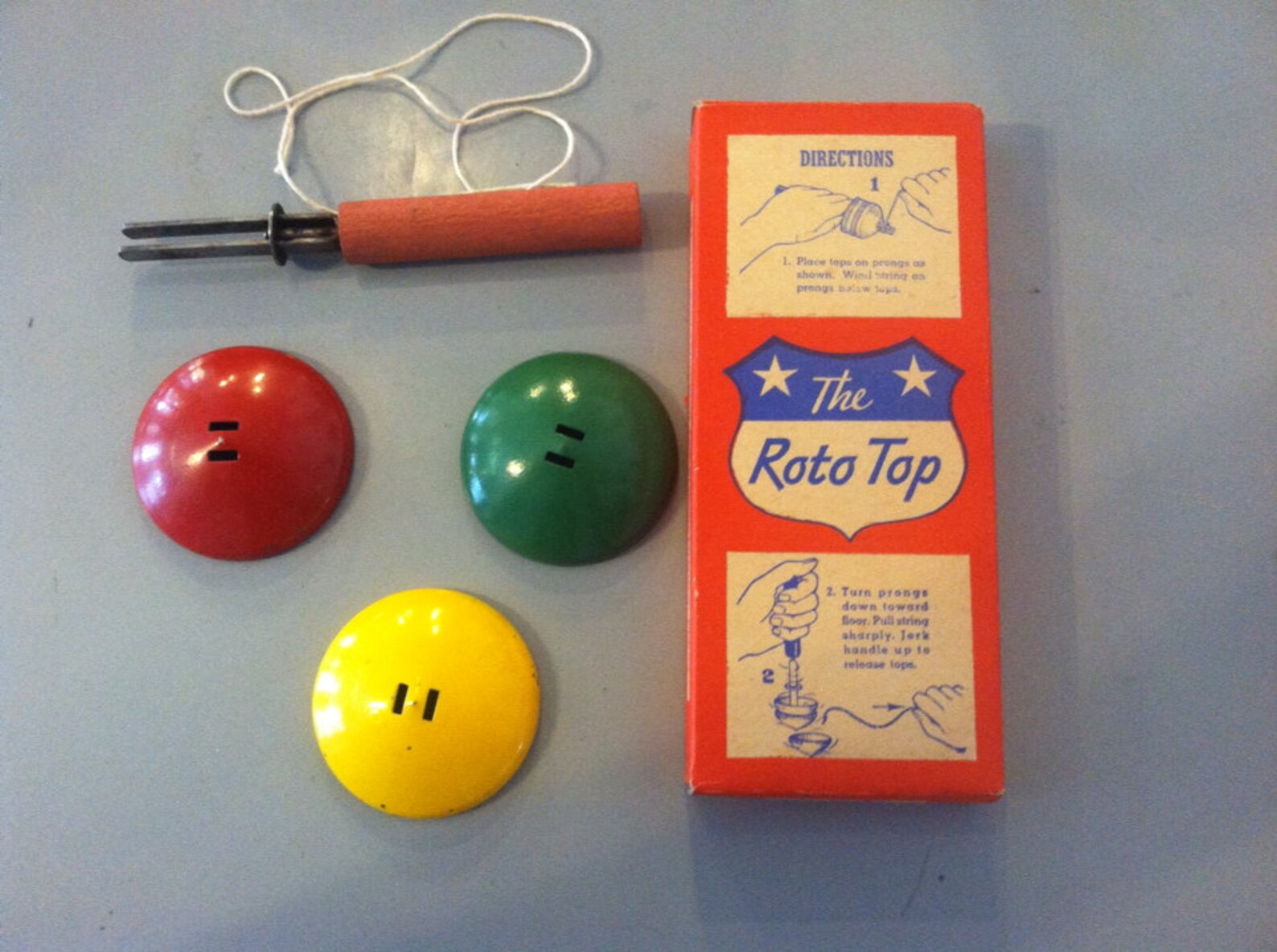 1950s Roto Top Toy in Box - Etsy